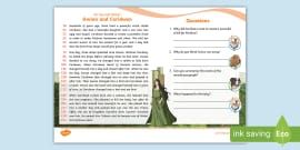 The Legend of the Lady of the Lake Story Sheet - Twinkl