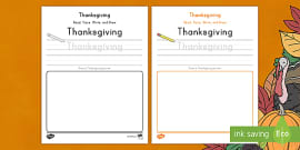 Your Favorite Thanksgiving Dinner Cut and Paste Activity