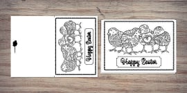 Easter Bunny Cards – Mindfulness Colouring Activity – KS1