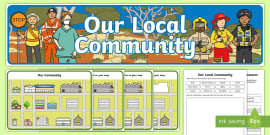 Our Local Area Research Map Template (teacher made)