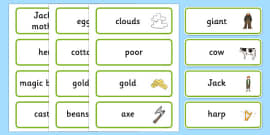 Colourful Semantics: Jack and the Beanstalk (teacher made)