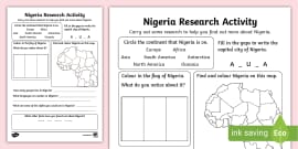 KS1 Nigeria Fact File - Geography (teacher made) - Twinkl