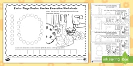 FREE! - Dinosaur Bingo Dauber Number Formation Worksheets