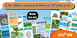 ESL The Natural World Flashcards for Kids