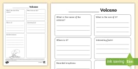 Volcano Fact Sheets | Geography Resources - Twinkl