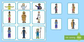 Jobs and Places of Work Matching Cards (teacher made)
