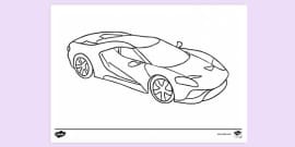 Car Mindfulness Colouring (teacher made) - Twinkl