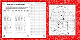 Holiday Tree Ugly Winter Sweater Mystery Graphing Activity Worksheet for
