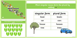 FREE! - Year 1 Adding -s and -es to Make Plurals Warm-Up PowerPoint