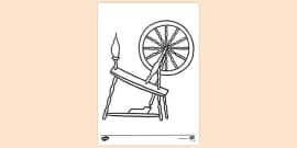 Waterwheel Colouring Sheet | Colouring Sheets - Twinkl