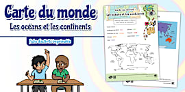 Les continents du monde - Géographie - Twinkl