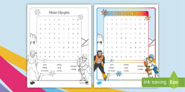 Winter Olympics Team Canada Colouring Pages (teacher made)