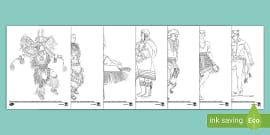 First Nations Regalia Colouring Pages (teacher made)