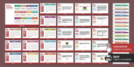 👉 2024 Class Photo Calendar Display Calendar - Twinkl