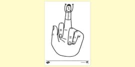 FREE! - A Finger Colouring Sheet (teacher made) - Twinkl