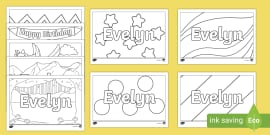 FREE! - Jessica Name Simple Colouring Activity Sheets | Twinkl | KS1