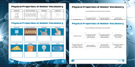 States of Matter Cut and Paste Activity: Solids, Liquids, and Gases