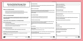 KS3 I Message Slips (teacher made) - Twinkl