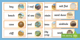 Natural Environment Geography Word Cards - Twinkl