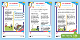 UKS2 Women's Euro Differentiated Reading Comprehension Activity