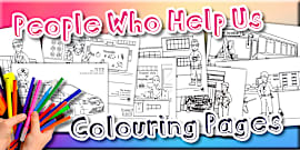 People Who Help Us Colouring Pages