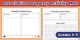 Associative Property of Addition Matching Cards