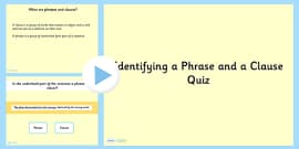 Main Clause and Subordinate Clause - KS2 English Pack