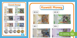 Kuwait National Day Number Matching worksheet (teacher made)