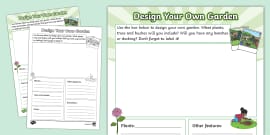 Design a Garden Activity Sheet | Twinkl (teacher made)