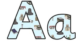 FREE! - Islam Themed Display Lettering-islam, themed, display lettering,