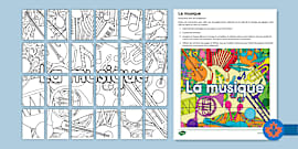 Music Unit Page Colouring French