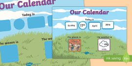 Our Calendar Display Banner - calendar, classroom calendar