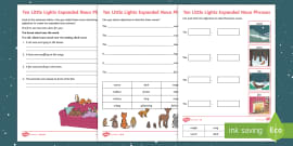 Ten Little Lights Verb Word Mat (teacher made)
