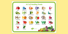 Healthy Eating Word Mat (teacher made)