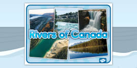 Rivers of Canada Mind Map (teacher made) - Twinkl