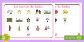Juego de tarjetas cuento de hadas (Hecho por educadores)