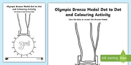 FREE! - Olympic Gold Medal Dot to Dot and Colouring Activity