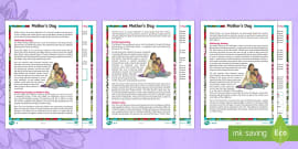 Mother's Day Reading Activity for Kids (teacher made)