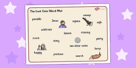 The Lost Coin Wordsearch