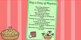 30 Days Has September Nursery Rhyme Poster Display - Twinkl
