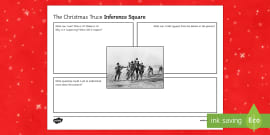 Christmas Truce 1914 Quiz Worksheet / Worksheet - Twinkl