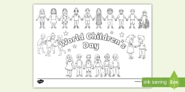EYFS All Children Have the Right Colouring Page - EY/KS1 Unicef