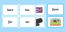 'ar' Word Cards - KS1 - Twinkl Phonics Resources - Twinkl