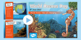 World Oceans Day PowerPoint (teacher made) - Twinkl