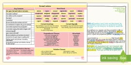 KS2 Writing: Mystery Stories Knowledge Organiser