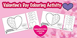 Valentine's Day Heart Art Activity