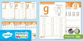 Poster Arddangos Pentre'r Wyddor (teacher made) - Twinkl