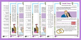 Back To Earth Newspaper Report Reading Comprehension Activity