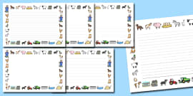 FREE! - Simple Blank Farm Animal Page Border | Page Borders | Twinkl