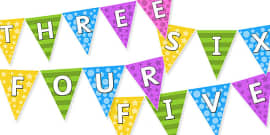 👉 Welcome to Primary One Multicoloured Display Bunting